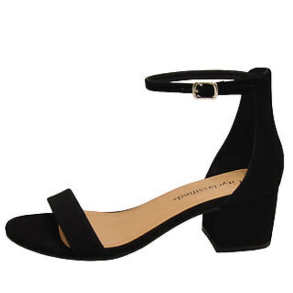 Cityclassified | Shoes | Weekend Basic Black Ankle Strap Low Heel ...
